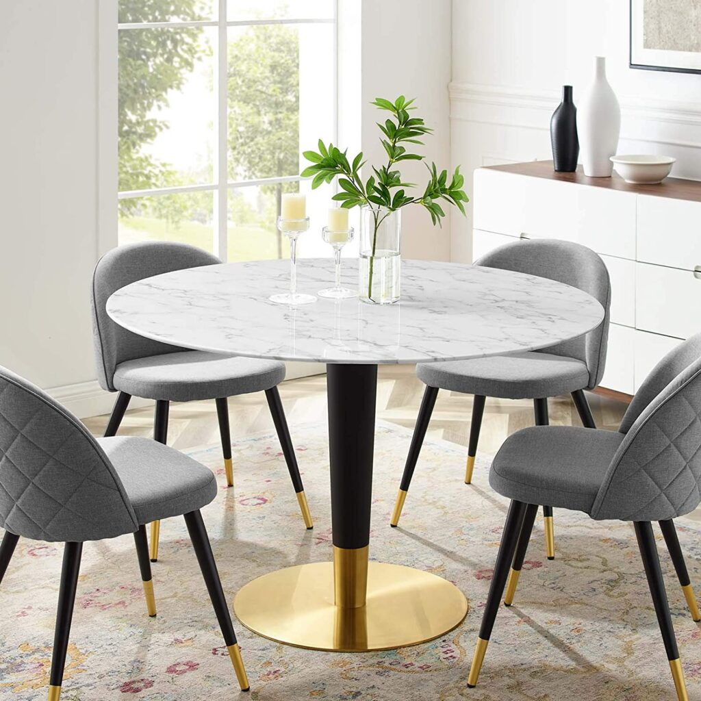 51 Marble & Faux Marble Dining Tables for Effortless Elegance